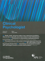 Clinical Psychologist | APS